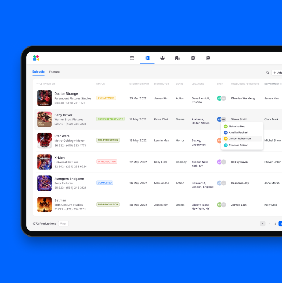 Production Intelligence Platform for TV and Film | Stead.global